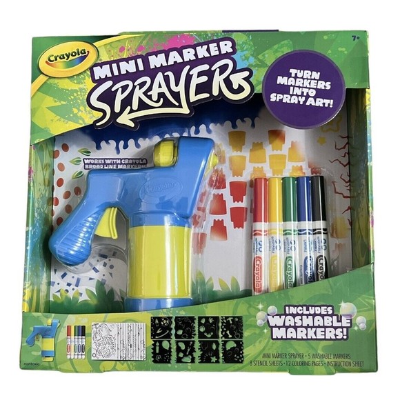 Crayola | Toys | New Crayola Mini Marker Sprayer Turn Markers Into ...